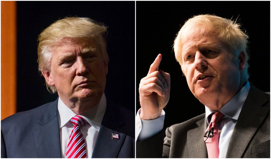 Margt harla líkt með Donald Trump og Boris Johnson